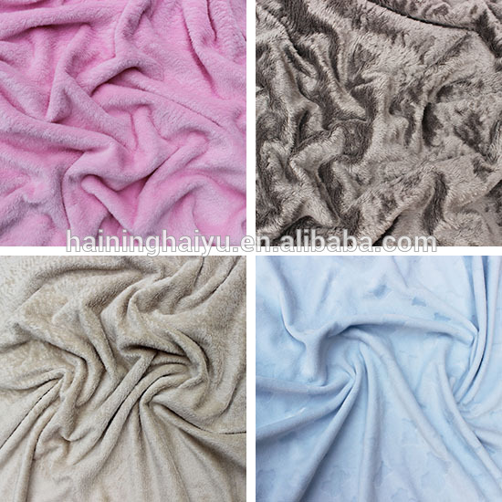 1mm soft velboa fabric/minky fabric plain plush velboa fabric