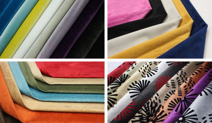 Durable Velour Upholstery Fabric Burnout Pattern Unique Design For Garment