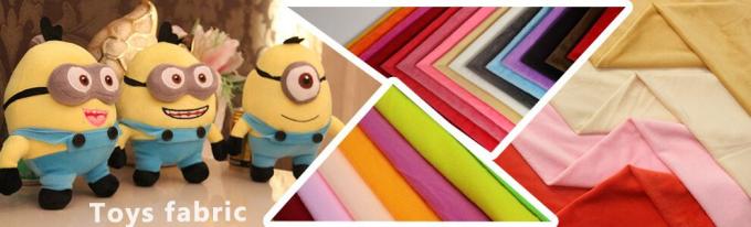 New design 100% polyester nylex fabric plain tricot toy fabric