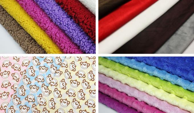 100 Polyester Baby Knit Fabric By The Yard Tear - Resistant 1.5mm~8mm Pile