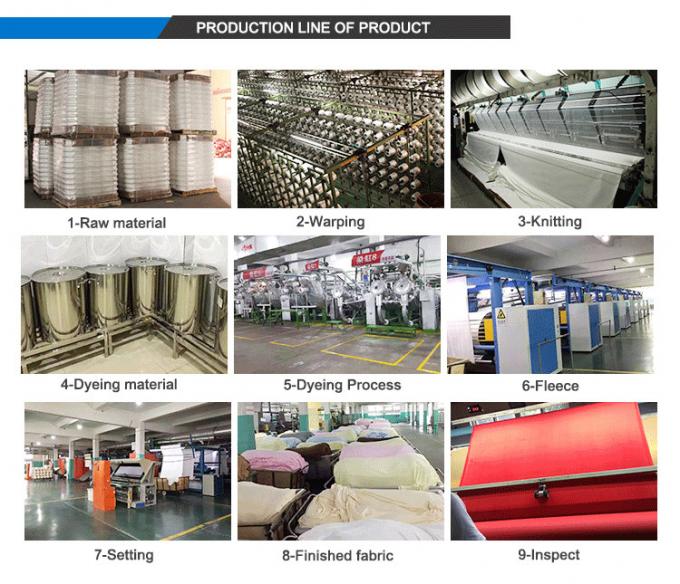 Warp Knitted Polyester Brushed Back Satin Fabric For Home Textile And ...