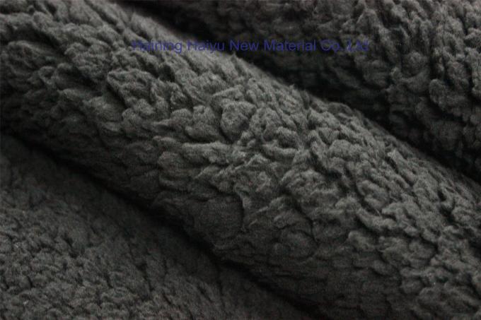 Double side 100% Polyester 240gsm Sherpa Fleece Fabric For Garment Or ...